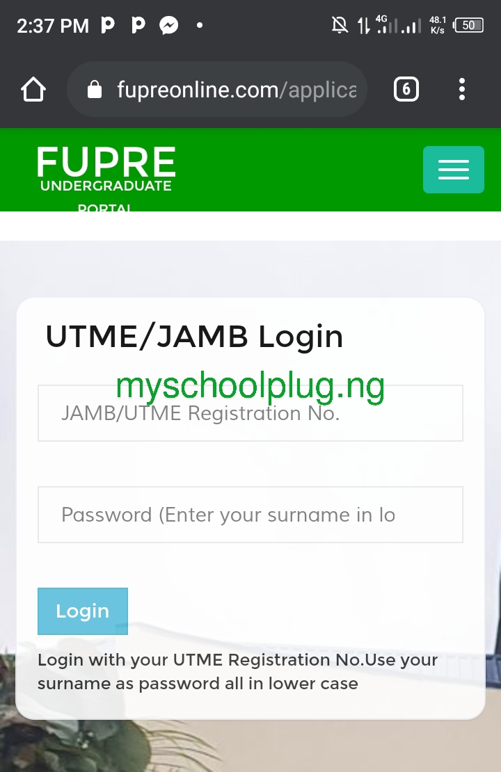 FUPRE Releases 2022/2023 POST UTME Form | MySchoolPlug